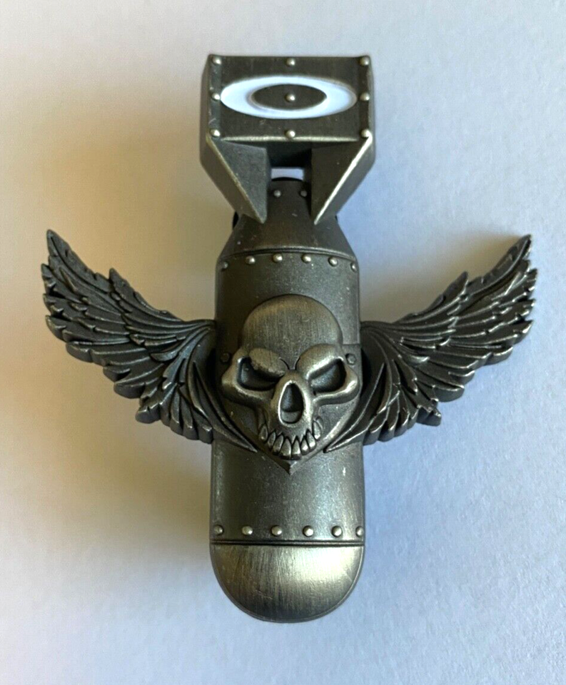 New Oakley Bomb Run Pin Skull Wing Torpedo Bomb Pin COLLECTORS! ULTRA ...