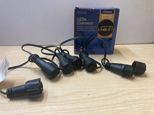 Christmas Lights 4 Way connector, 85 Cm Cable Length 2 Pin, Lumineo LED ...