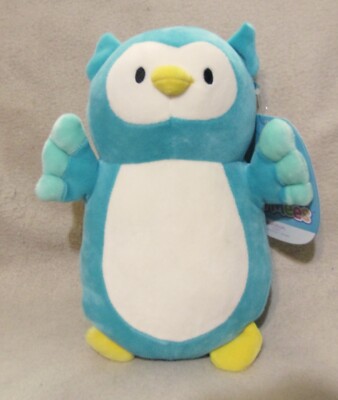 SQUISHMALLOWS HUG MEES 12" WINSTON THE TEAL OWL PLUSH KELLYTOY DOB 2018 ...
