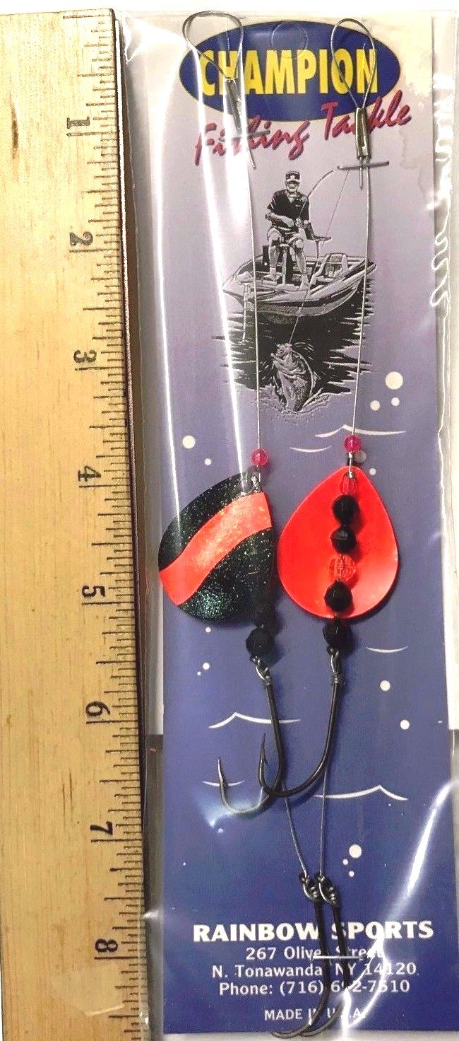 2 CHAMPION WIRE WORM HARNESS #5 COLORADO BLACK/Fl.ORANGE GLITTER ...