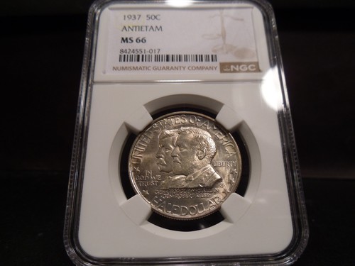 1937 MS66 Antietam Silver Commemorative Half Dollar MGC Certified Gem ...