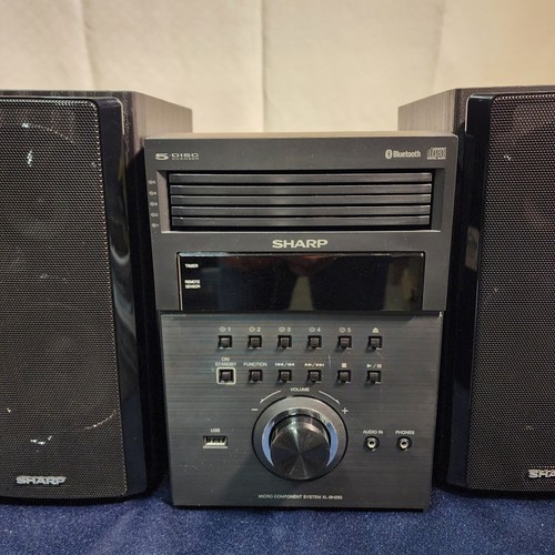 Sharp XL-BH250 5-Disc Micro Shelf Speaker System, Bluetooth, Spanish ...