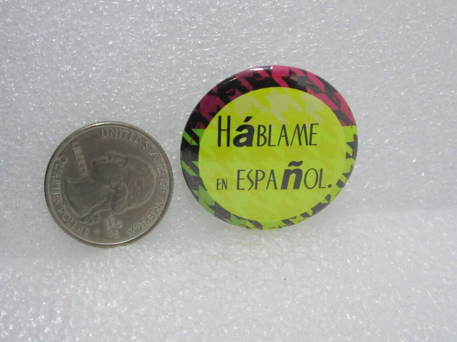 Hablame En Espanol Button Pin | eBay