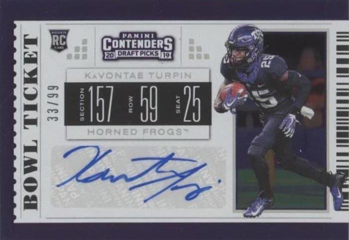 2019 Panini Contenders Draft Picks - College Ticket KaVontae Turpin ...