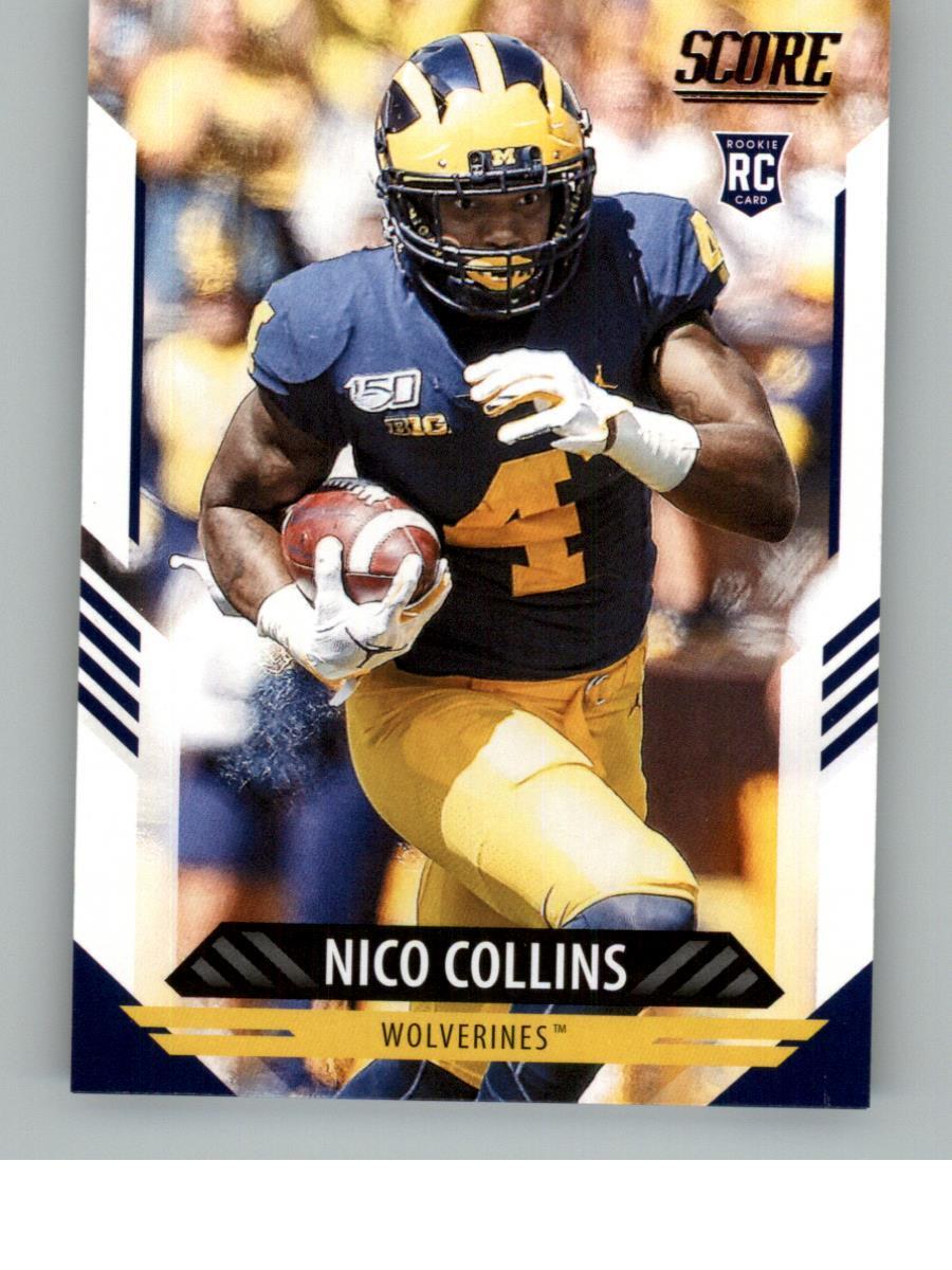2021 Score Nico Collins 335 RC Michigan Wolverines | eBay