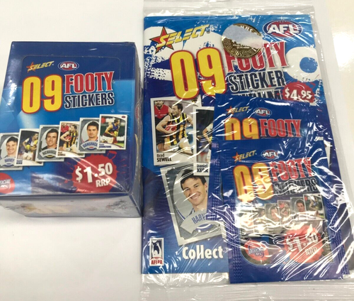 2009 Select AFL Stickers Factory Box (50 Packs) + Album | eBay Australia