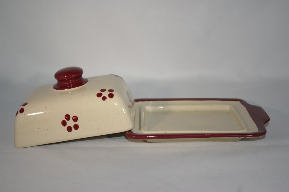 Butterdose 250 g gross "Rubin" Steinzeug Westerwald | eBay