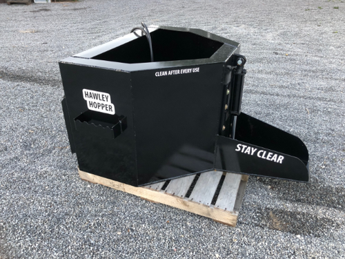 Skid Steer 3/4 Yard Concrete Hopper - Cement Bucket - Heavy Duty Built ...