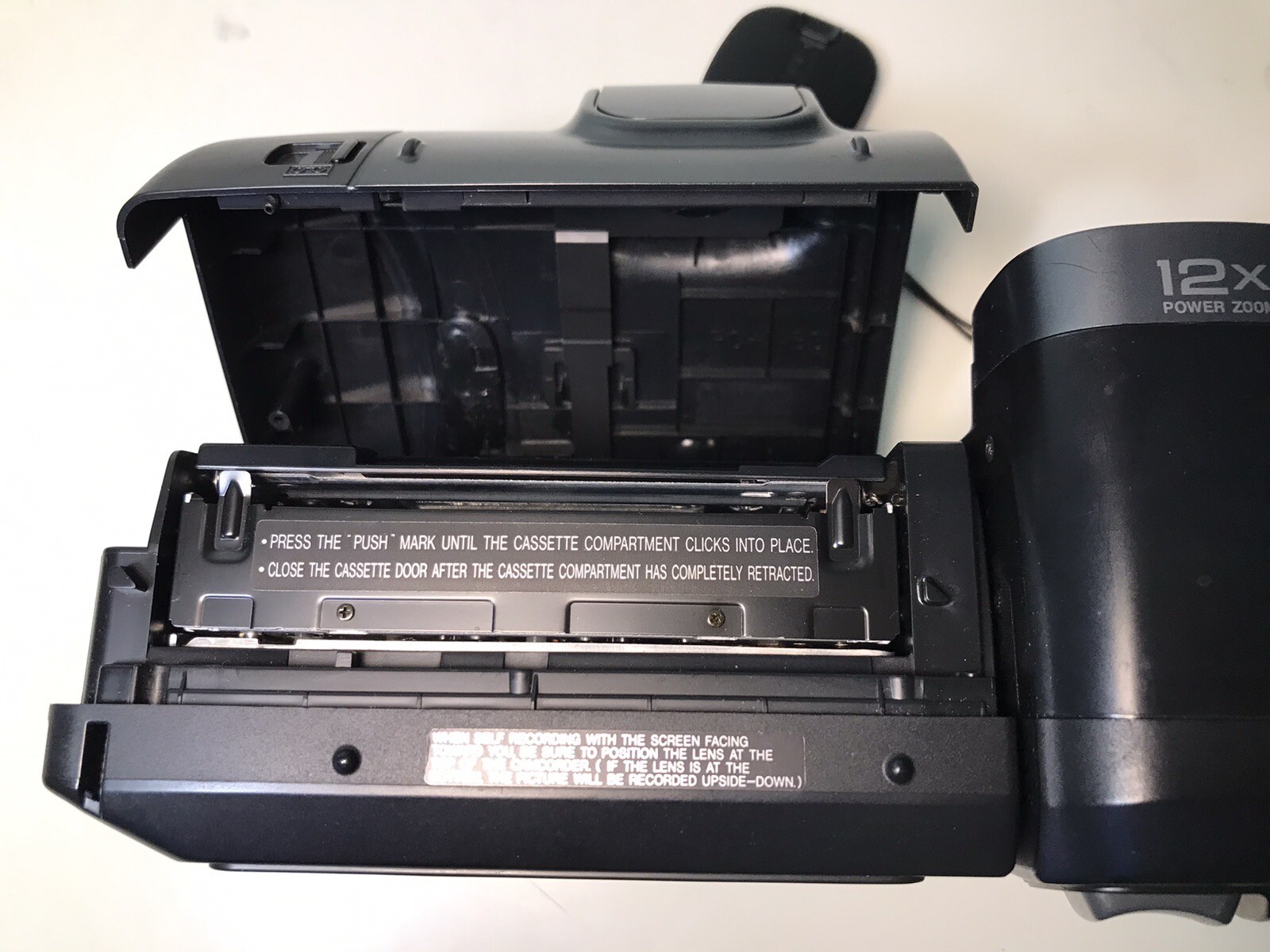 SHARP 8 VIEWCAM VL-E49u Black HI-FI MONAURAL 12X POWER ZOOM Auto Focus ...