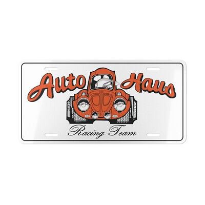 Auto - Haus Racing Team VW Beetle License Plate Insert Buena Park | eBay