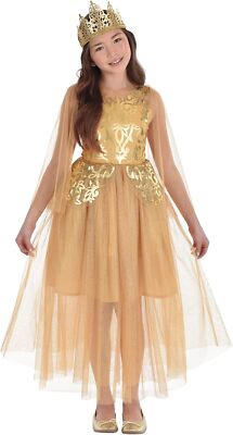 Golden Princess Gold Queen Suit Yourself Fancy Dress Up Halloween Child ...
