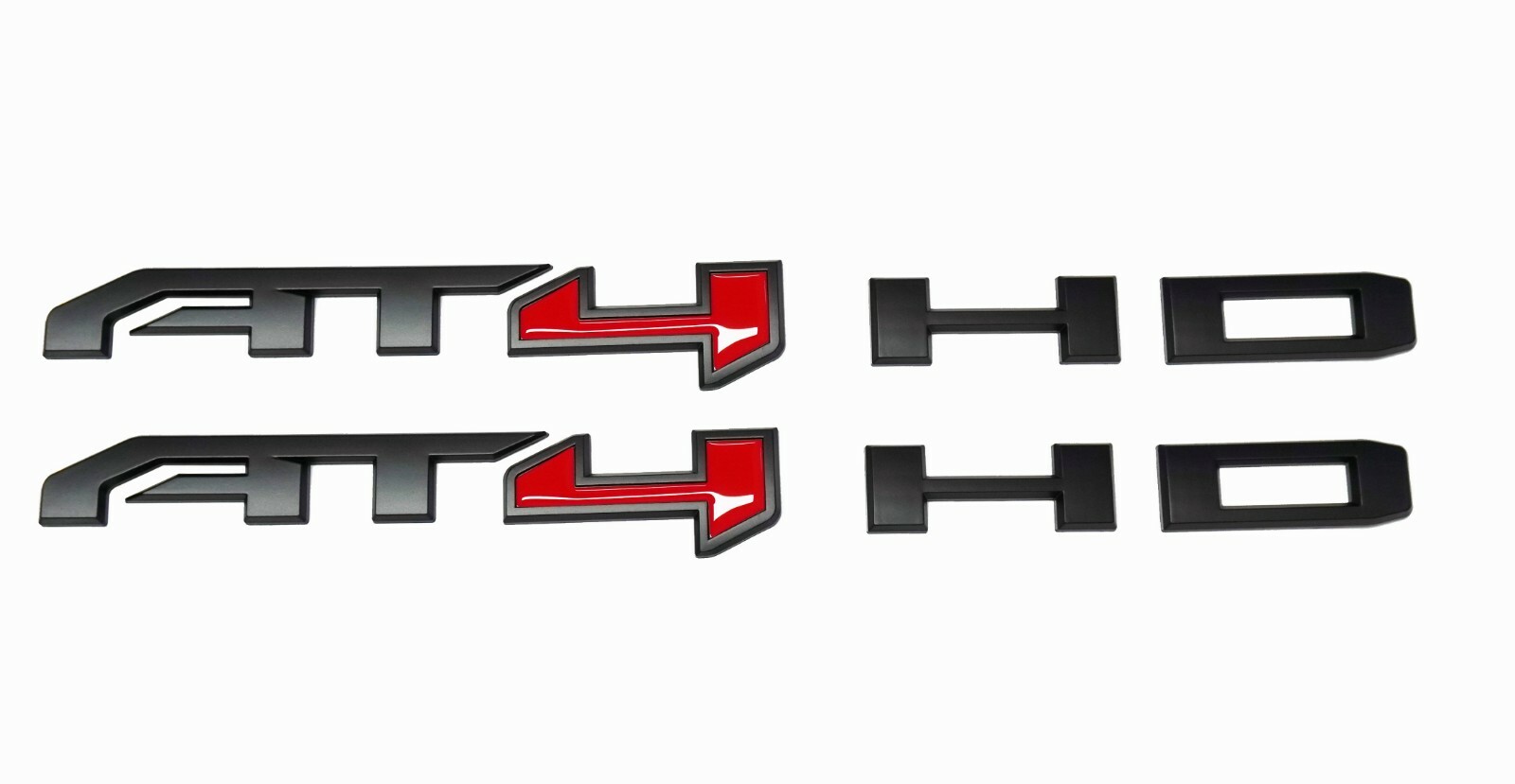 For 2500HD 3500HD AT4 HD Emblem Kit Black Red L&R Door Badge OE | eBay