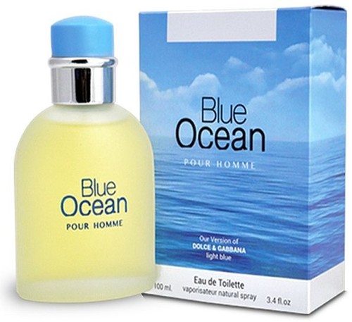BLUE OCEAN POUR HOMME designer EDT cologne 3.4 oz spray by MCH Beauty ...
