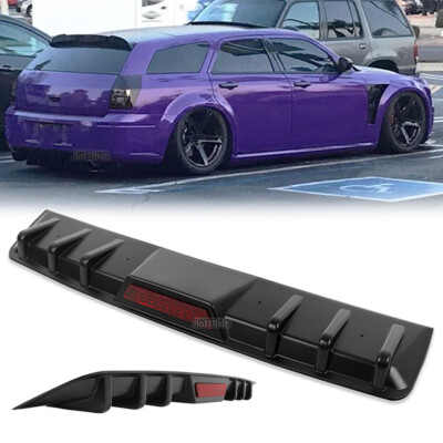 Rear Bumper Diffuser Shark Fins Splitter Spoiler For Dodge Magnum R/T ...