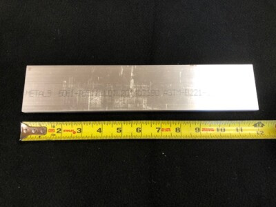 3/8" thk x 2-1/2" ALUMINUM Flat Bar, plate 6061 12.00" long Lathe or ...
