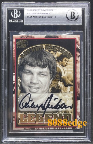 2005 SELECT NRL LEGEND SIGNATURE AUTO: ARTHUR BEETSON #64/110 AUTOGRAPH ...