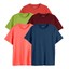 Mens Multipack T Shirts 3 & 5 Pack Cotton Plain Short Sleeve Round Crew ...