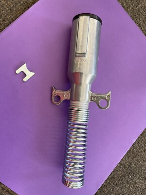 15-730 Round 7-Pin Electrical Plug w/ Spring Cable Guard Die Cast | eBay
