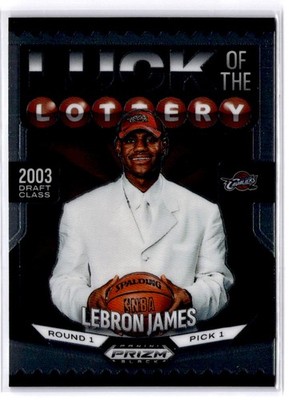 2024-25 Panini Prizm Black #7 LeBron James Luck of the Lottery | eBay