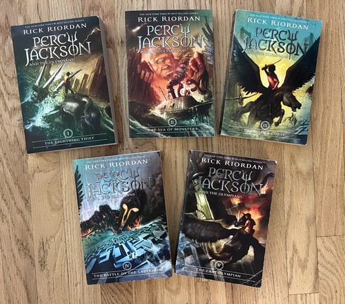 Percy Jackson and the Olympians Set of 1-5 Rick Riordan Paperback | eBay