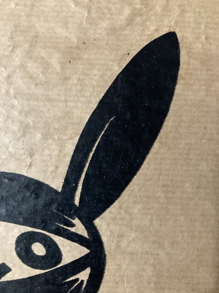 Ink Drawing Graffiti Painting on Paper Portrait Rabbit Bad Signed | eBay