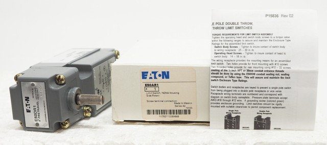 Eaton E50AR1 Cutler Hammer E50 Limit Switch for sale online | eBay