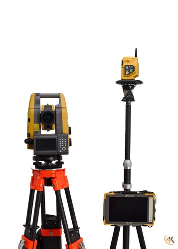 Topcon GT-503 Robotic Total Station w/ FC-5000 Tablet & Magnet Software ...