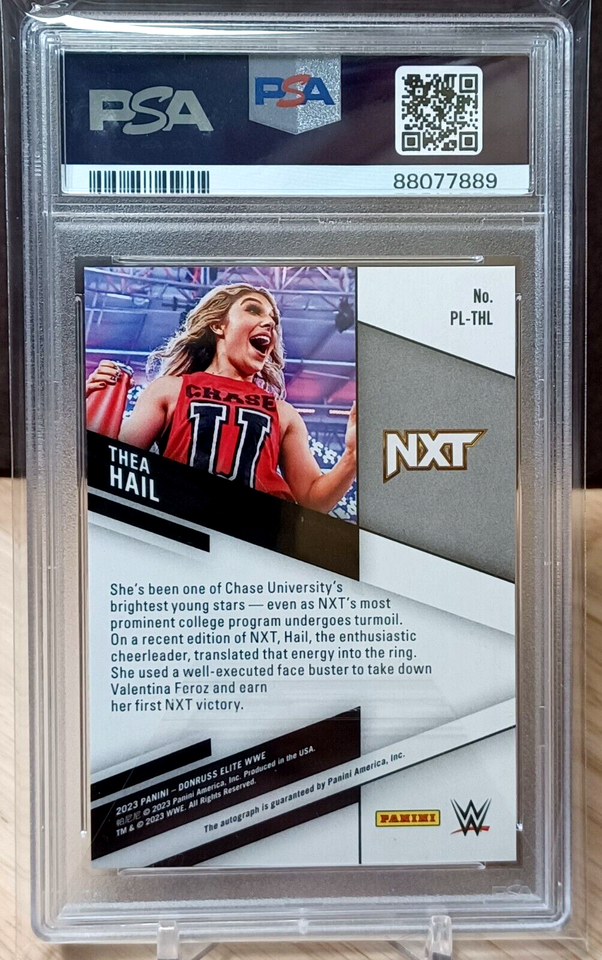 THEA HAIL PEN PALS "RED INK" RC AUTO #27/49 PSA 10 GEM - 2023 DONRUSS ...