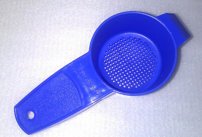 Tupperware Mini Strainer Green Tea Powdered Sugar Sifter Dark Blue New ...