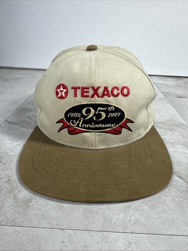 Vintage 1997 TEXACO OIL 95TH ANNIVERSARY CAP/HAT Great Condition Gas ...
