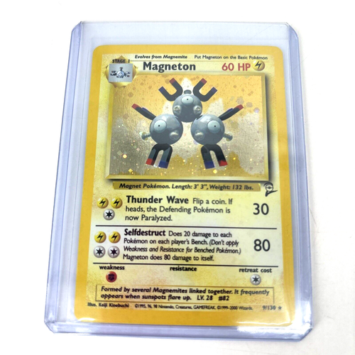 Pokemon Card Magneton Base Set 2 Holo Rare 9/130 Near Mint | eBay