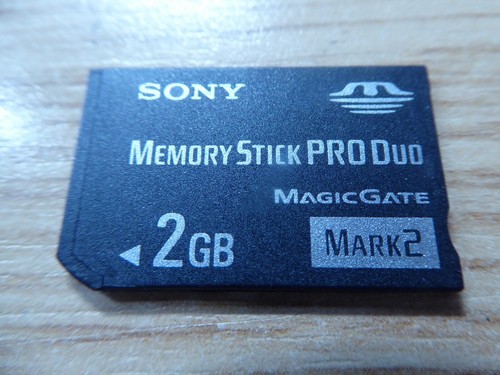 2GB Official Sony Memory Stick Pro Duo Mark 2 PSP Memory Card Genuine ...