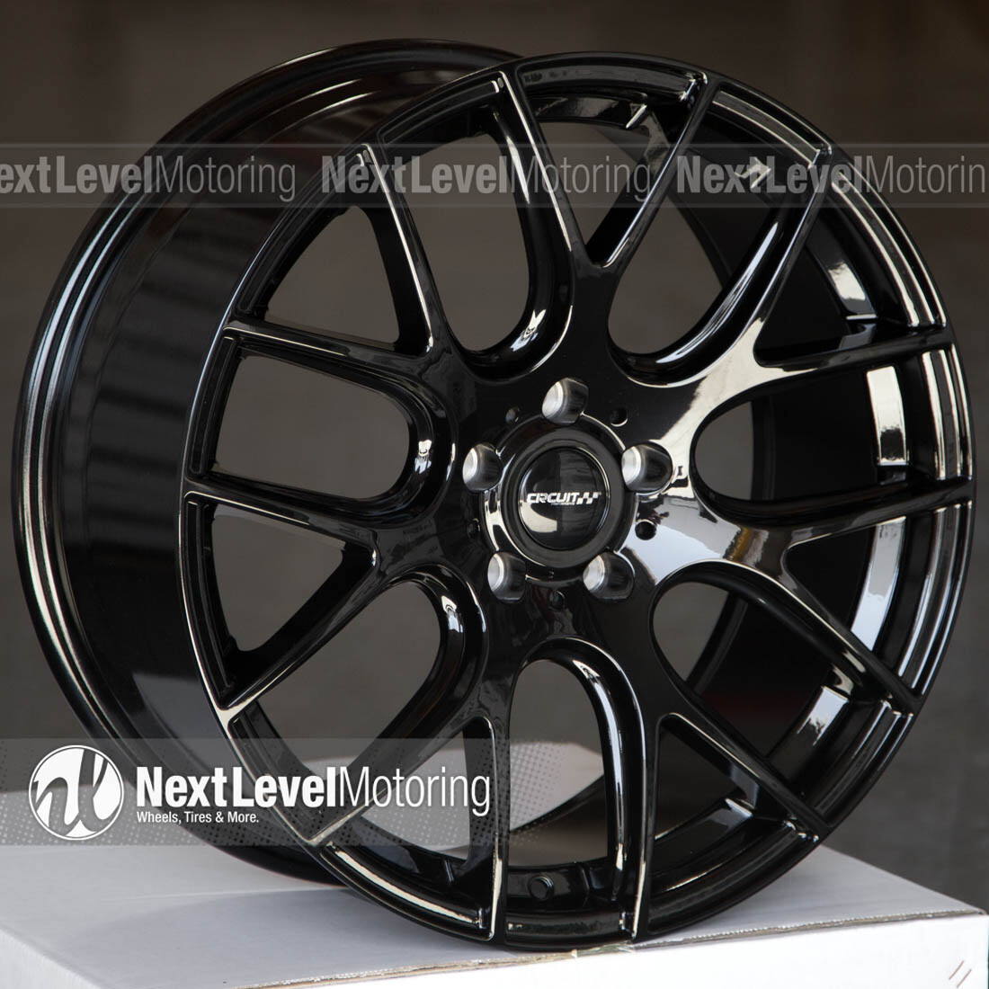 4 Circuit Performance CP31 19x8.5 5x114.3 +35 Gloss Black Wheels ...