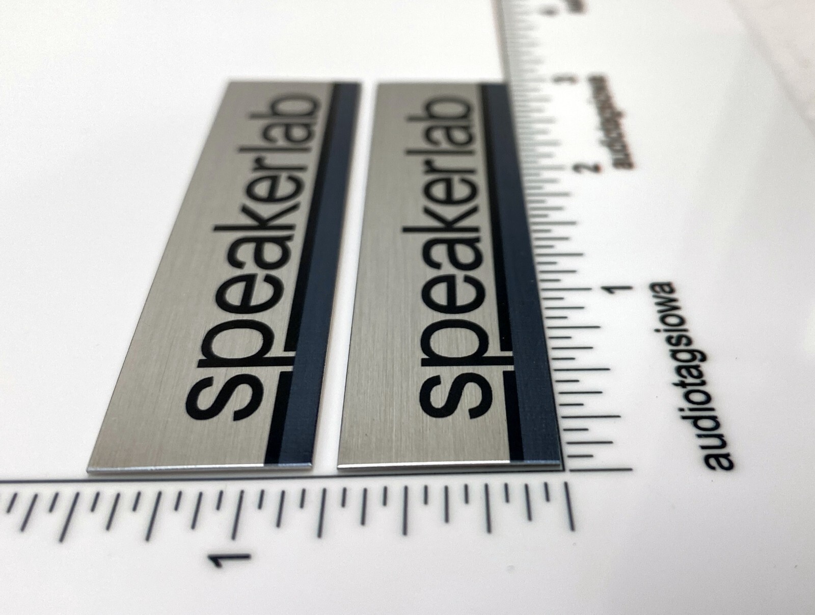Speakerlab Speaker Badges Custom Made Aluminum Pair | eBay