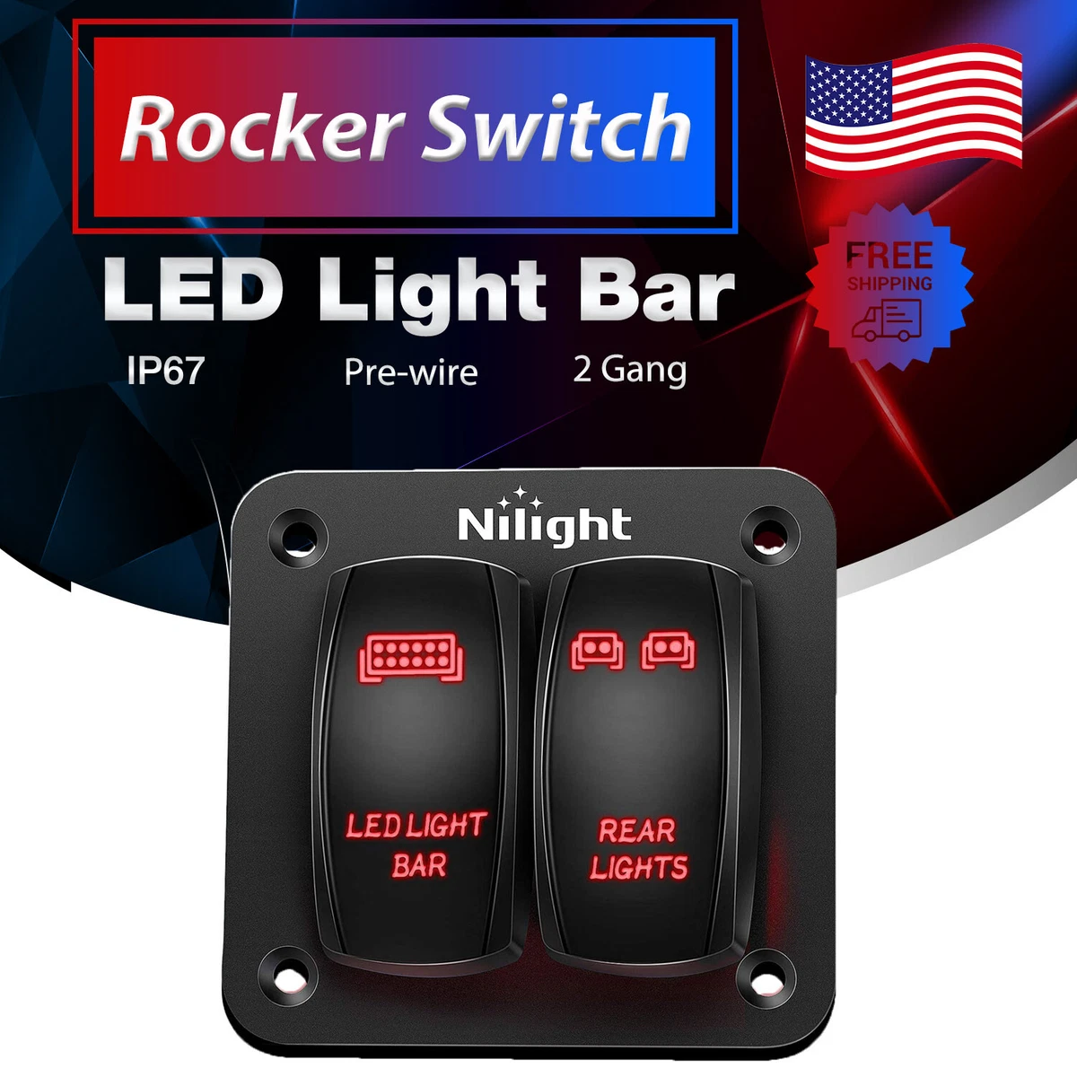 Led Light Bar Switch Panel | Shelly Lighting