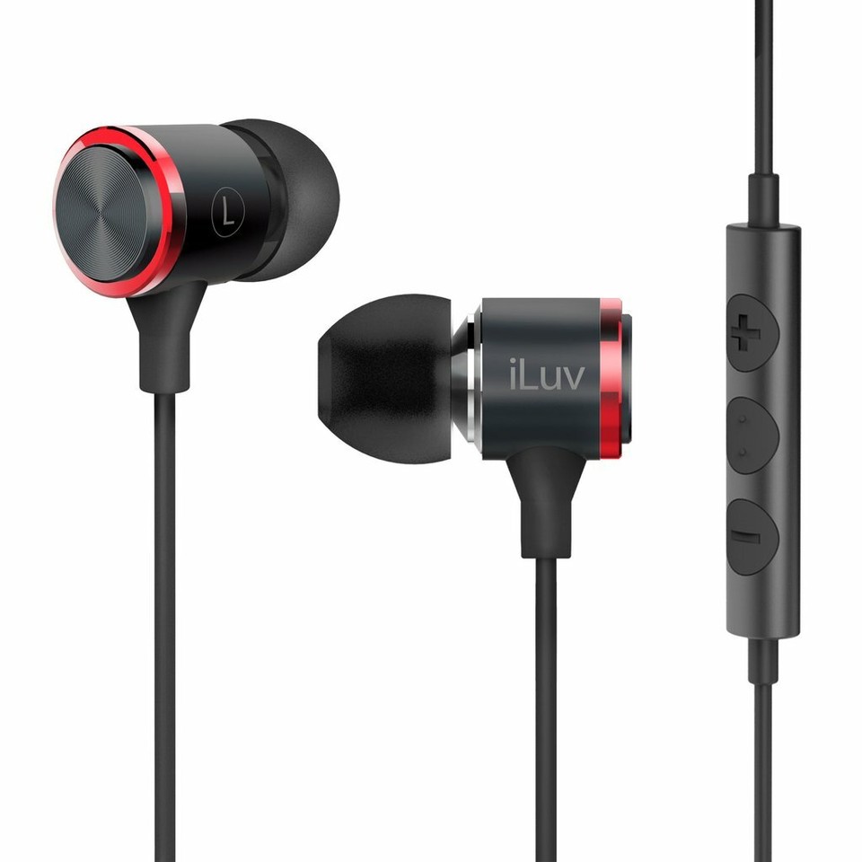 iLuv Premium Metallic In-Ear High Performance Stereo Earphones w/Noise ...