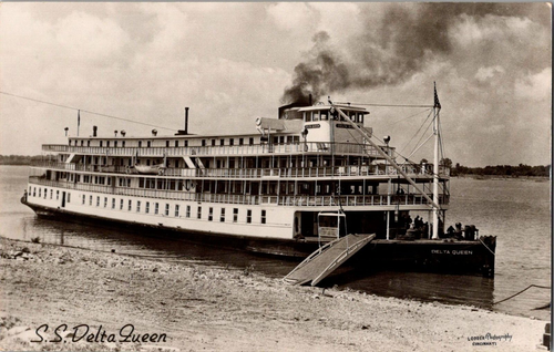 Postcard SS Delta Queen Mississippi Riverboat Real Photo Unposted RPPC ...
