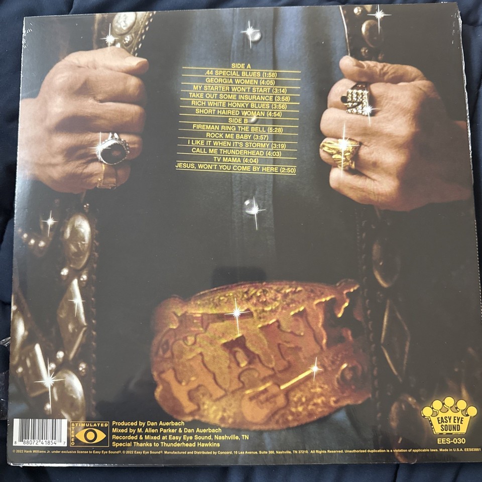Hank Williams Jr. Rich White Honky Blues Vinyl LP, New Sealed ...