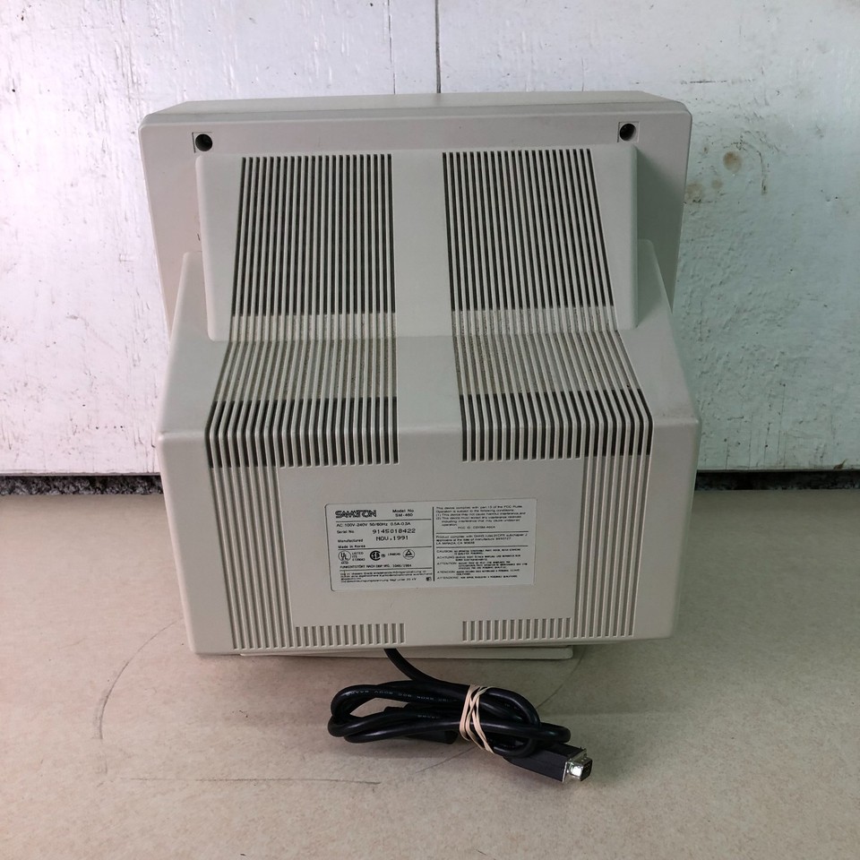 Samtron SM-460 12" 9-Pin MDA Green Monochrome CRT Computer Monitor ...