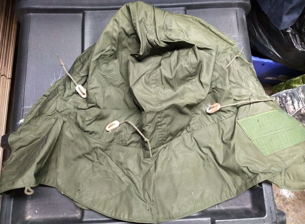US Military Hood Extreme Cold Weather W/Synthetic Fur Ruff OG107 | eBay