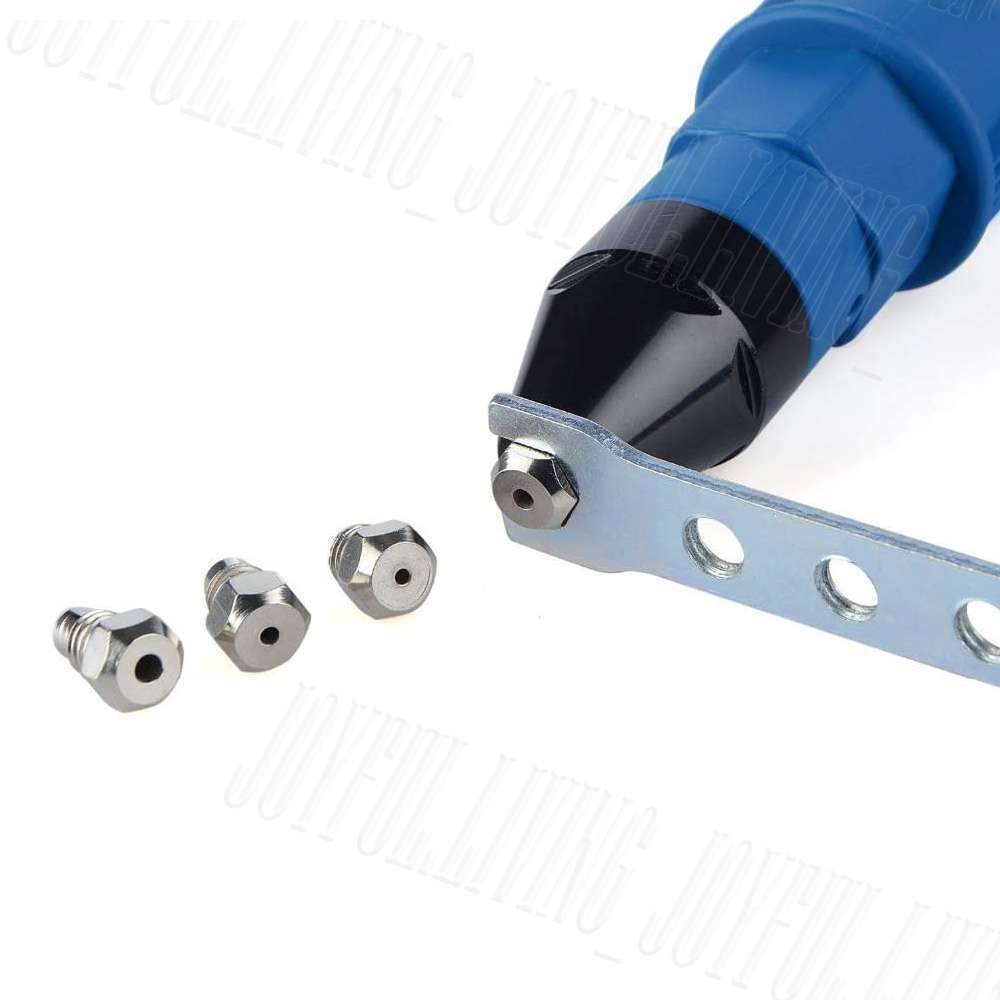 Electric Pop Rivet Gun Cordless Riveting Tool Insert Nut Adaptor Drill ...