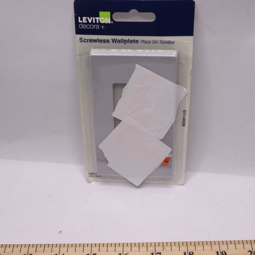 Leviton Decora Switch Wall Plate 1 Gang Screwless Polycarbonate R79 ...