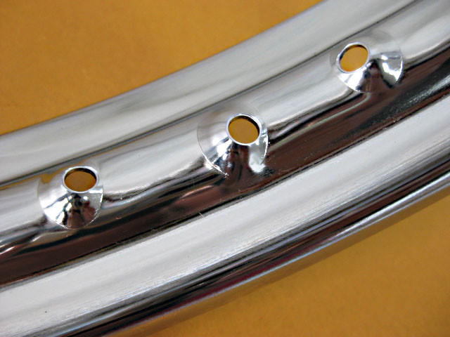 Fit YAMAHA RT1 RT2 RT3 FRONT 21" & REAR 18" CHROME WHEEL RIM SET 2PCS ...