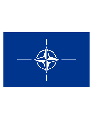 Riesiger XXXL 30X30 cm Autoaufkleber Sticker Fahne NATO Flagge ...