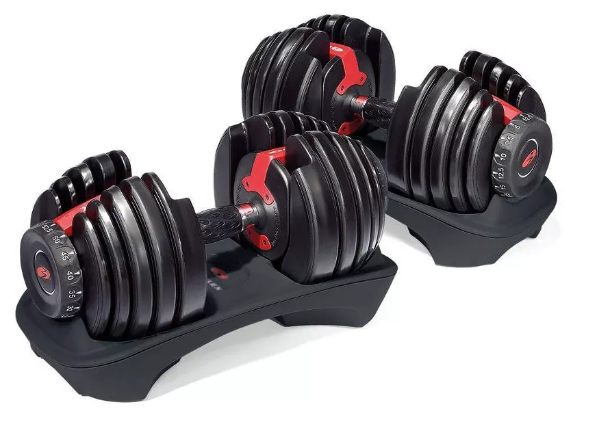 Bowflex SelectTech 552 Adjustable Dumbbells - Black (Set of 2) for sale ...
