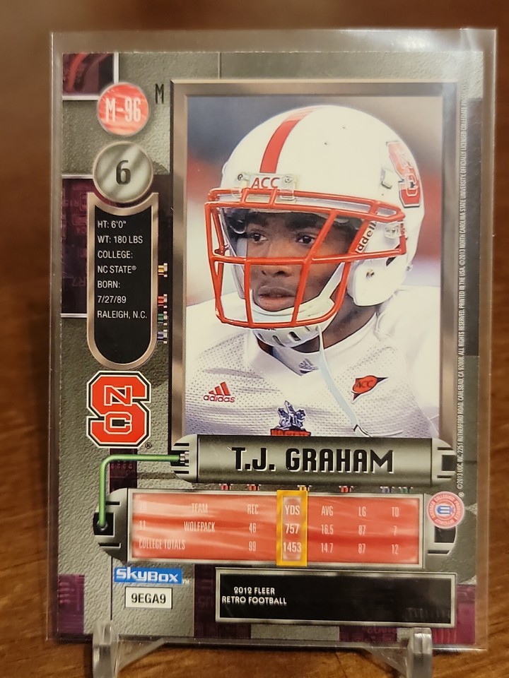 2012 Fleer Retro Metal Universe T.J. Graham M-96 FREE SHIPPING | eBay