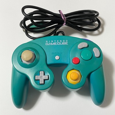 Official GameCube GC Controller Emerald Blue Green Tested Disassembled ...