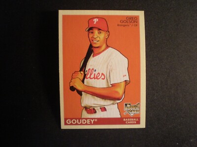2009 Goudey Rangers Greg Golson Card # 156 | eBay