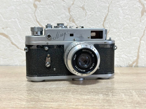 MIR ( Zorki ) Vintage 35mm Film Camera Rangefinder Lens Industar-50 ...