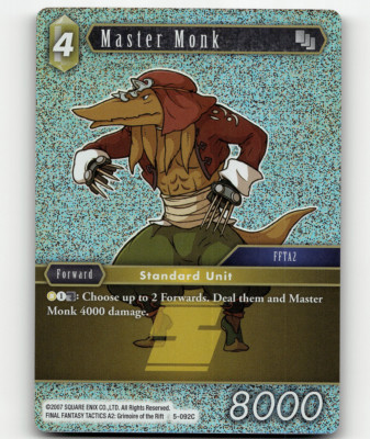 FOIL - Final Fantasy - Master Monk - Opus V | eBay